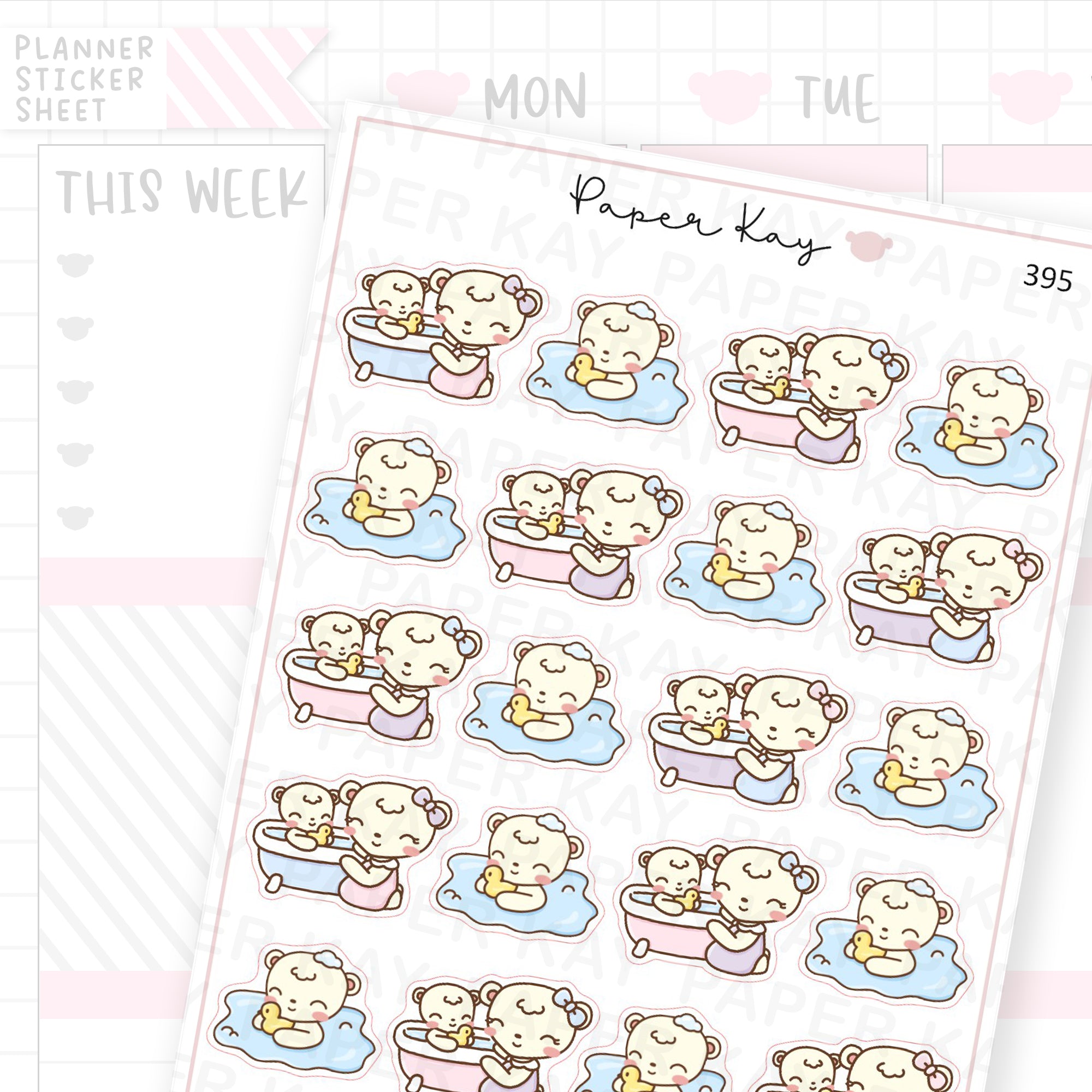 Bathtime Sticker Sheet – Paper Kay
