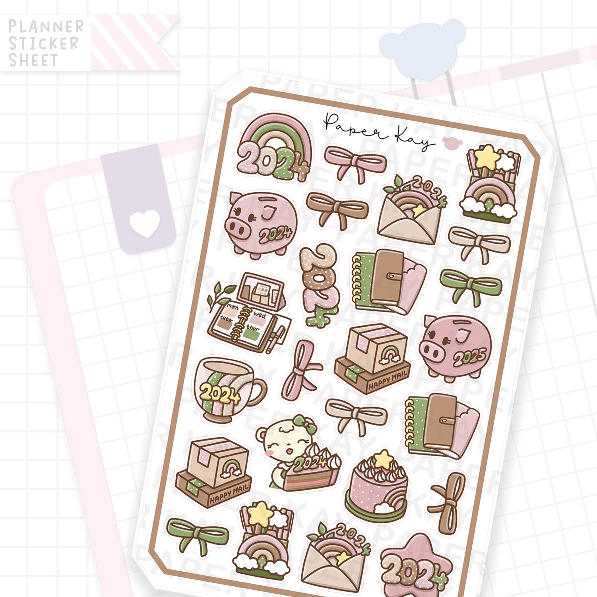 2024 Bujo Deco Stickers – Paper Kay