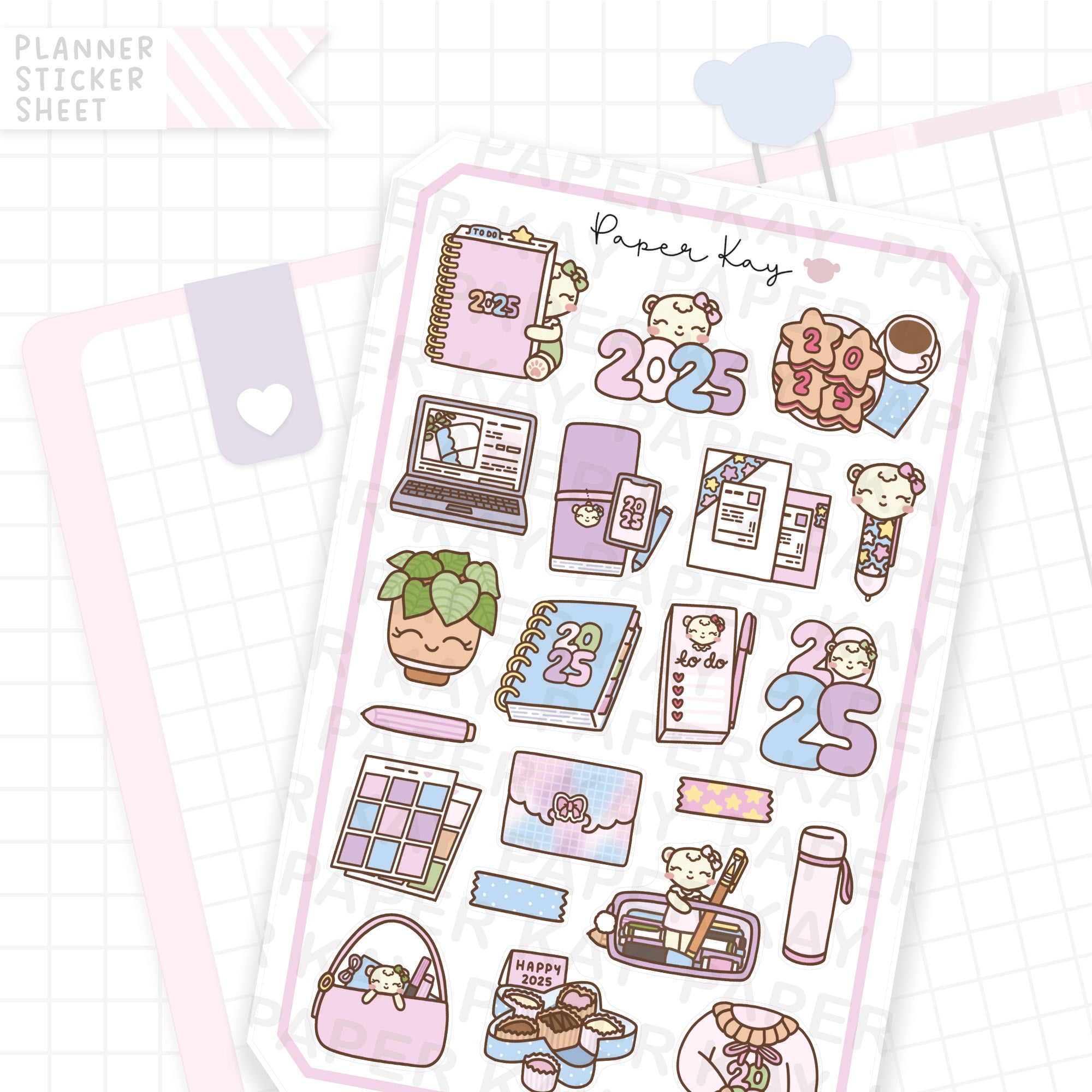2025 Bujo Deco Stickers – Paper Kay