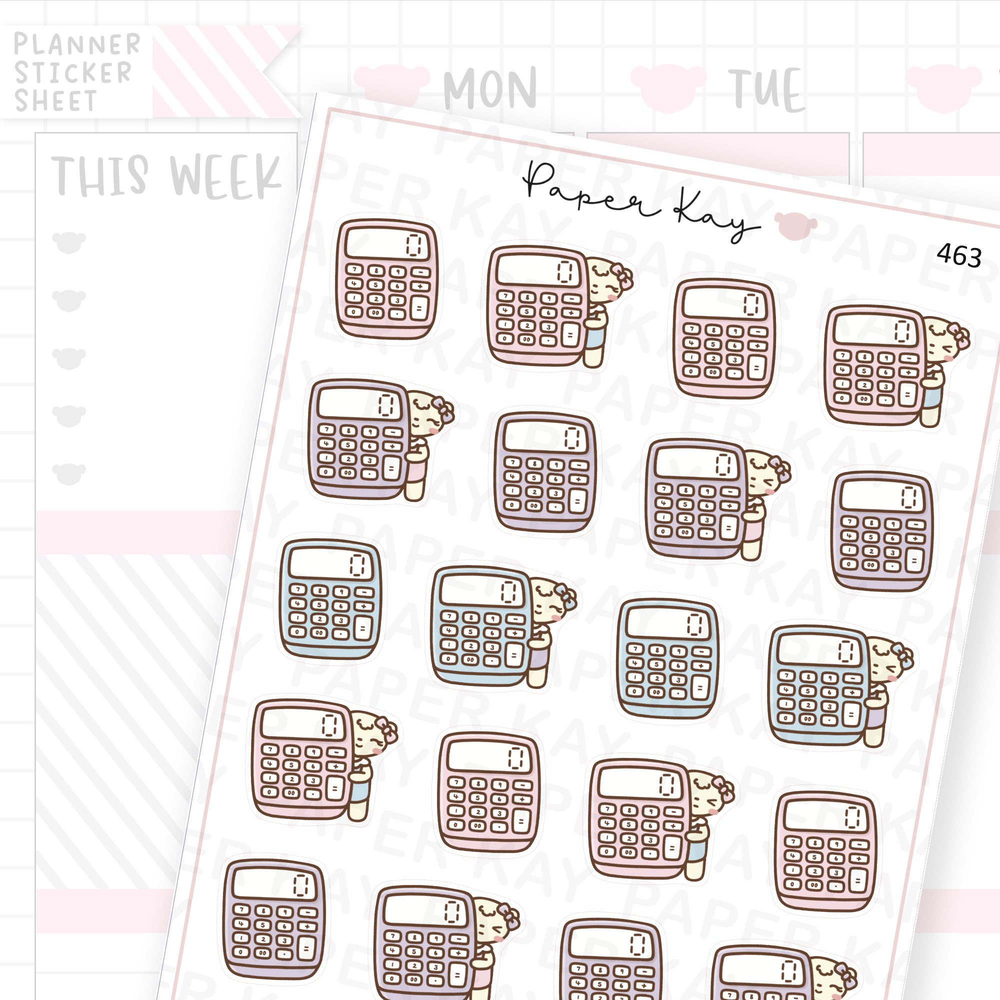 Calculator Sticker Sheet – Paper Kay