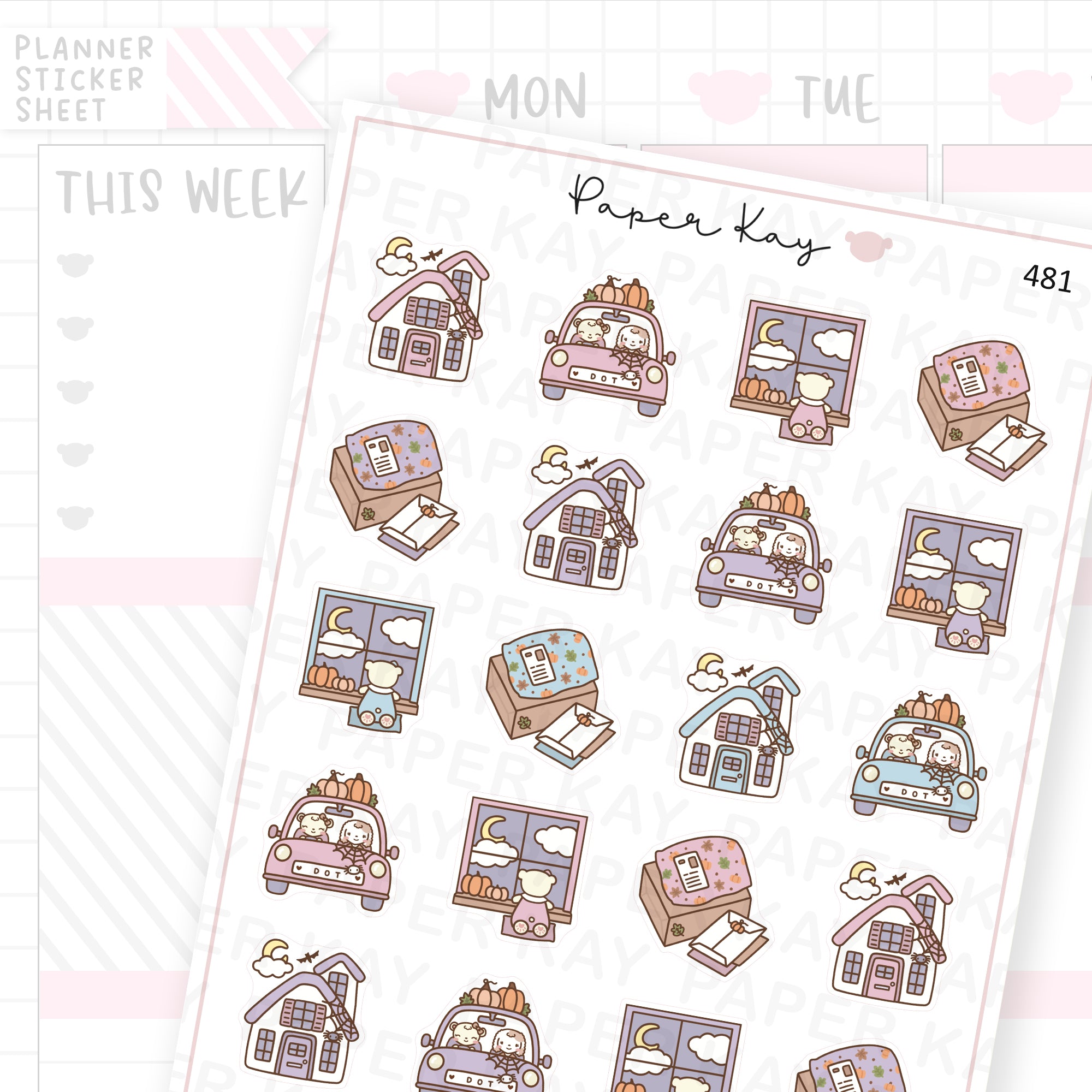 Autumn Home Sticker Sheet – Paper Kay