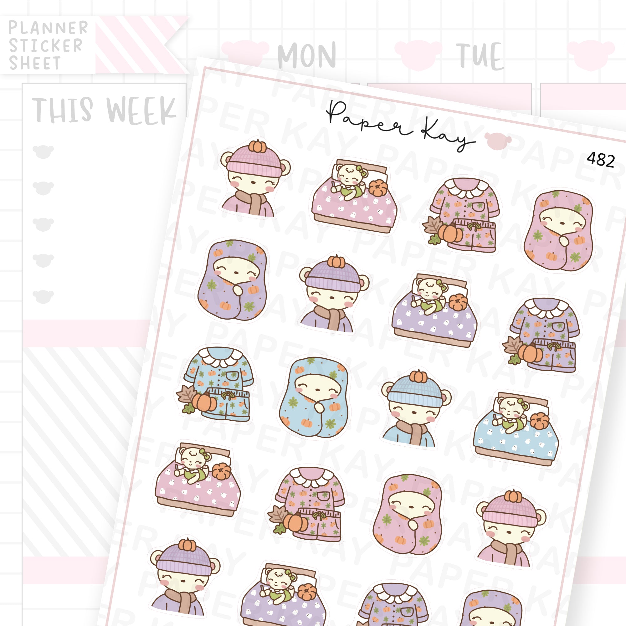 Cosy Autumn Sticker Sheet – Paper Kay