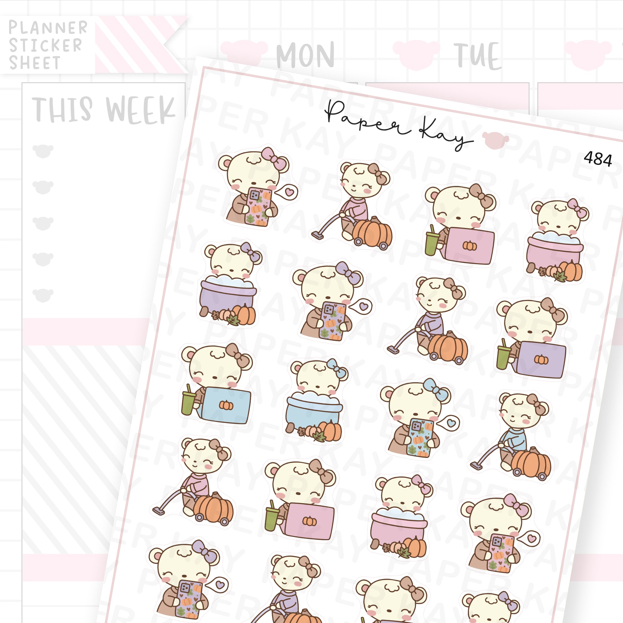 Pumpkins Sticker Sheet – Paper Kay