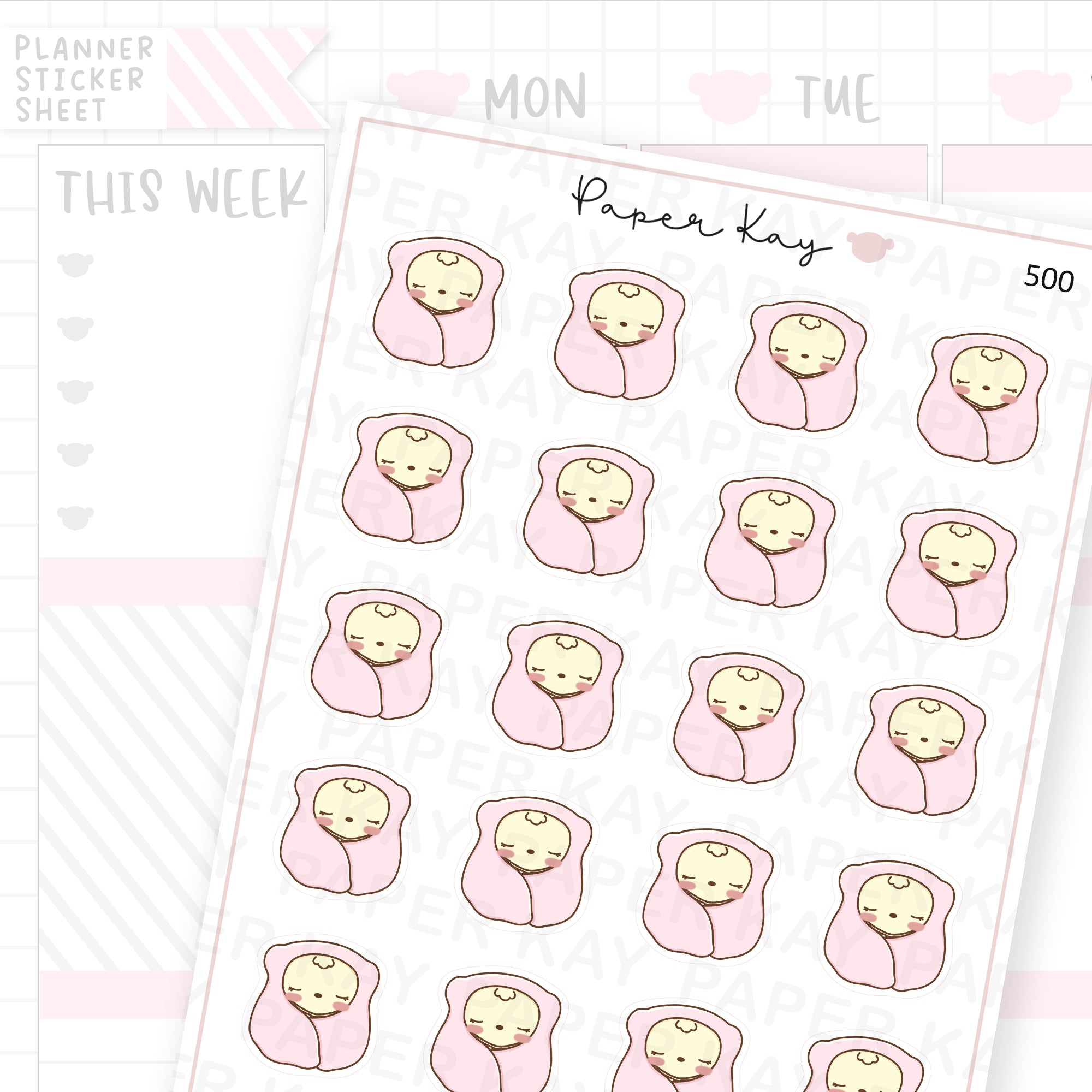 DTB Snuggle Sticker Sheet – Paper Kay