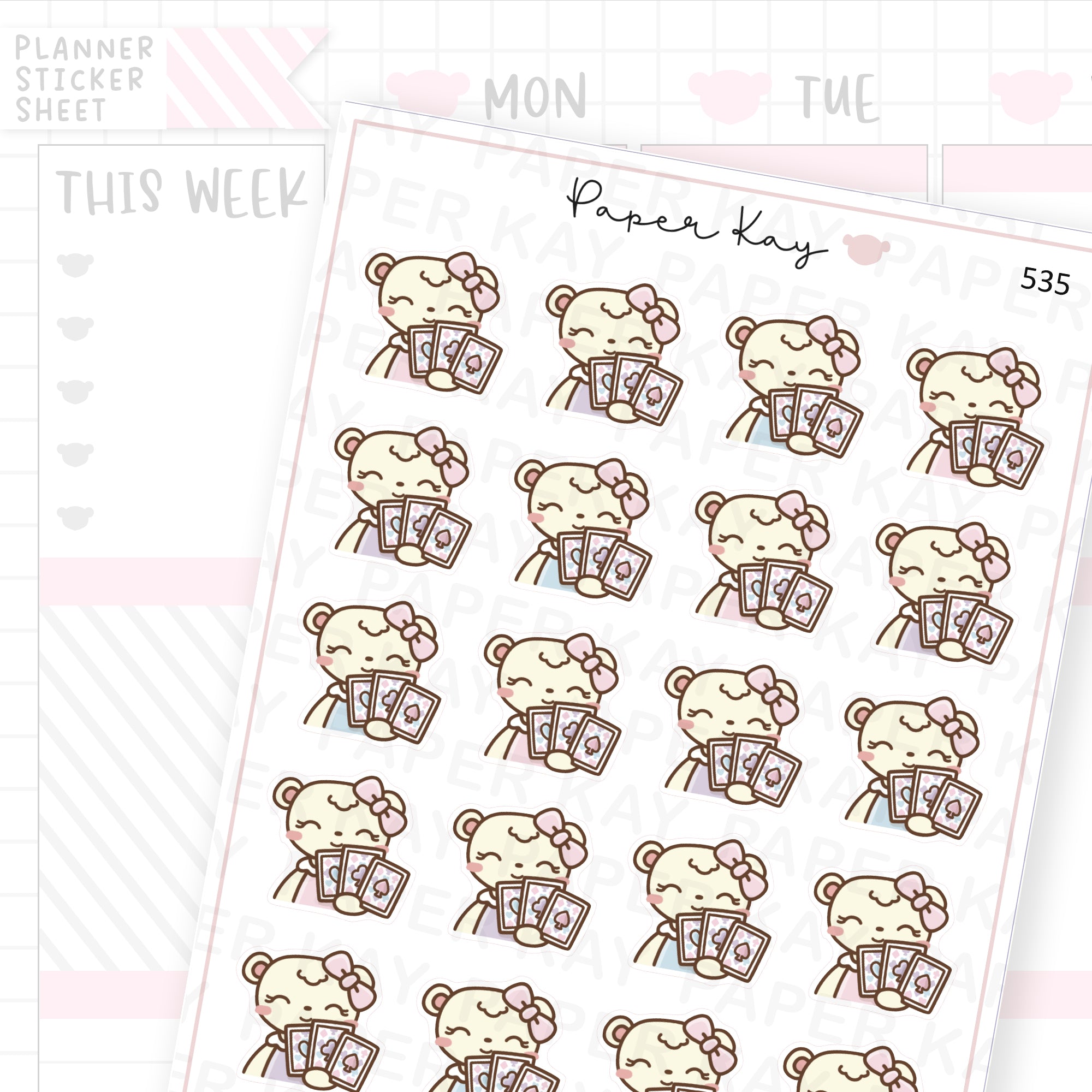 Playing Cards Sticker Sheet – Paper Kay
