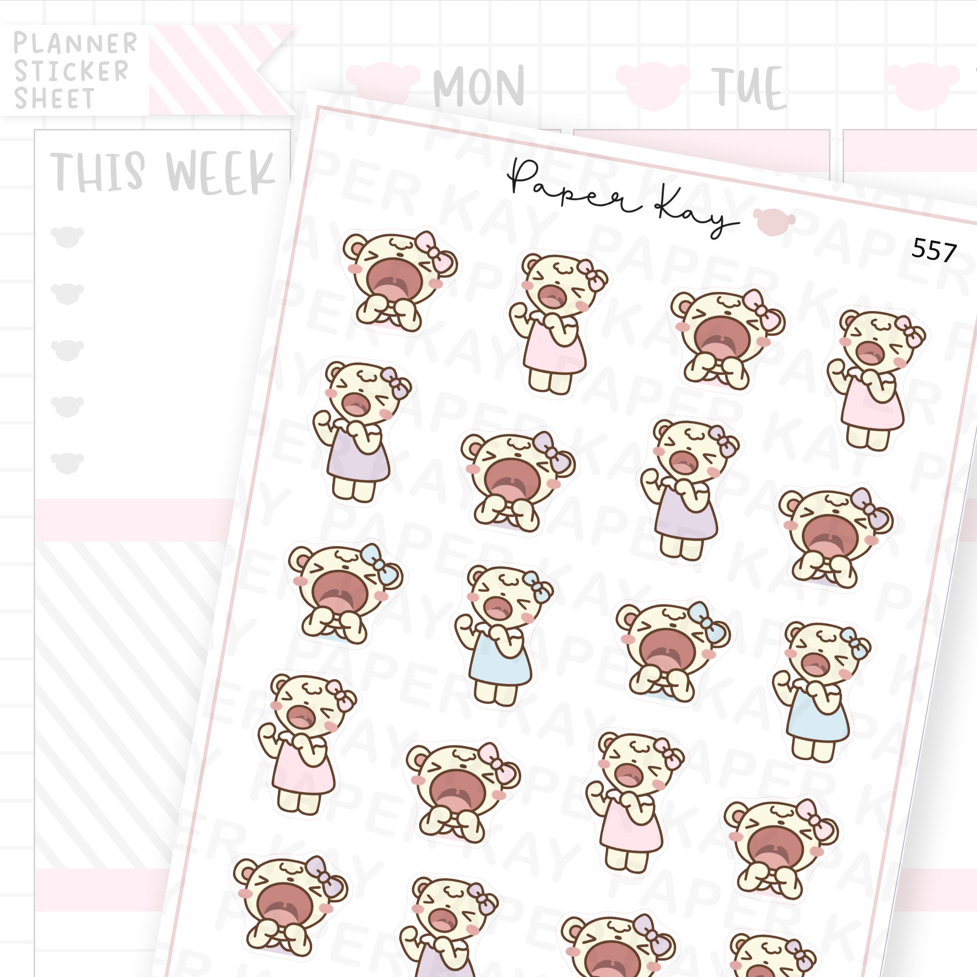 DTB Scream/Anger Sticker Sheet – Paper Kay