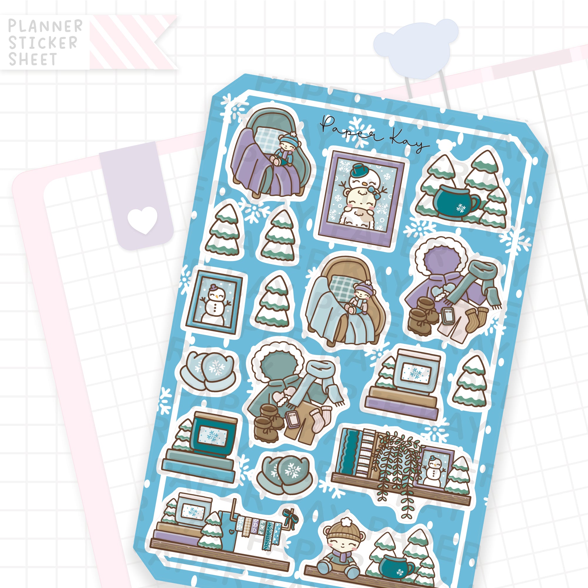 Cosy Shelves Bujo Deco Stickers – Paper Kay