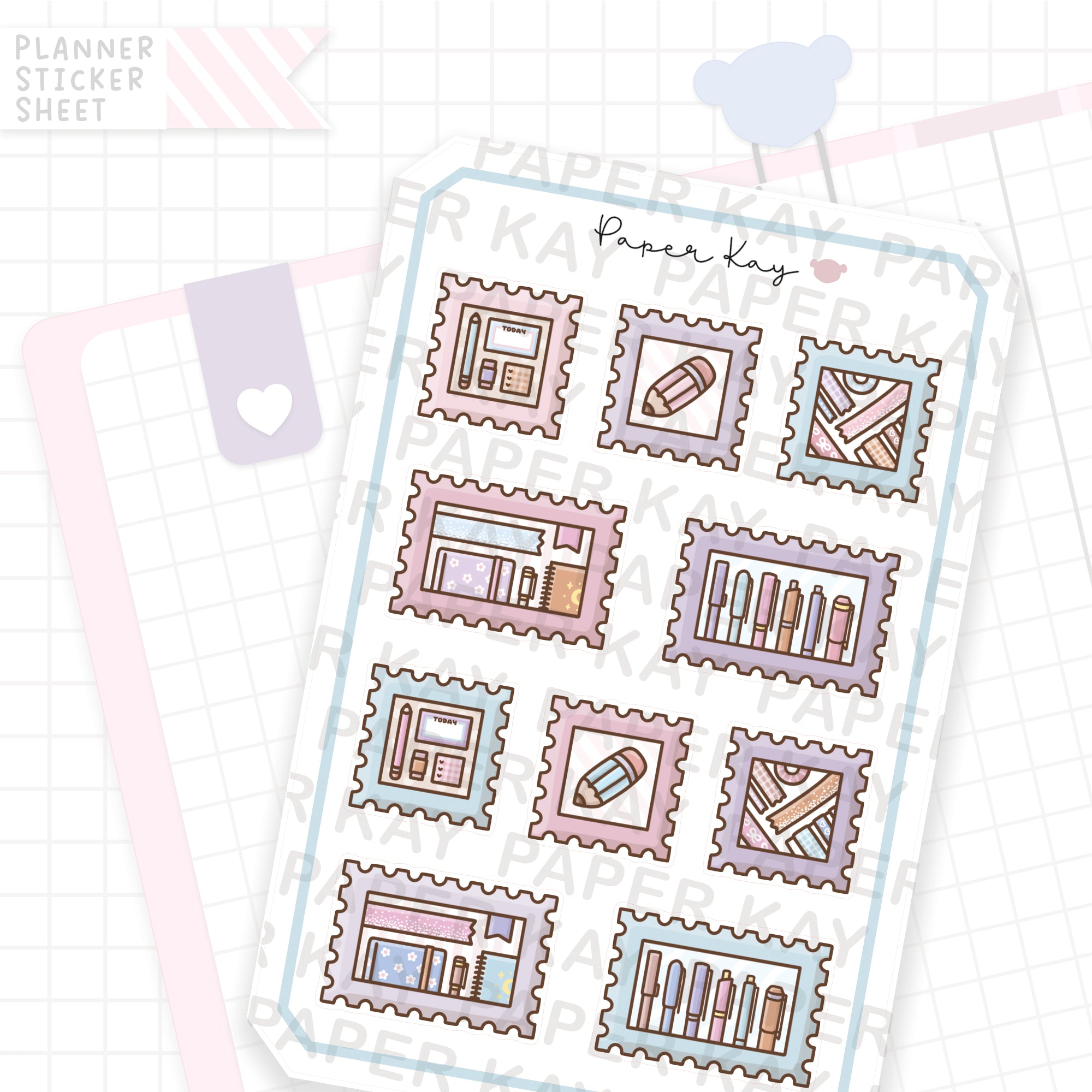Stationery Stamps Bujo Deco Stickers – Paper Kay