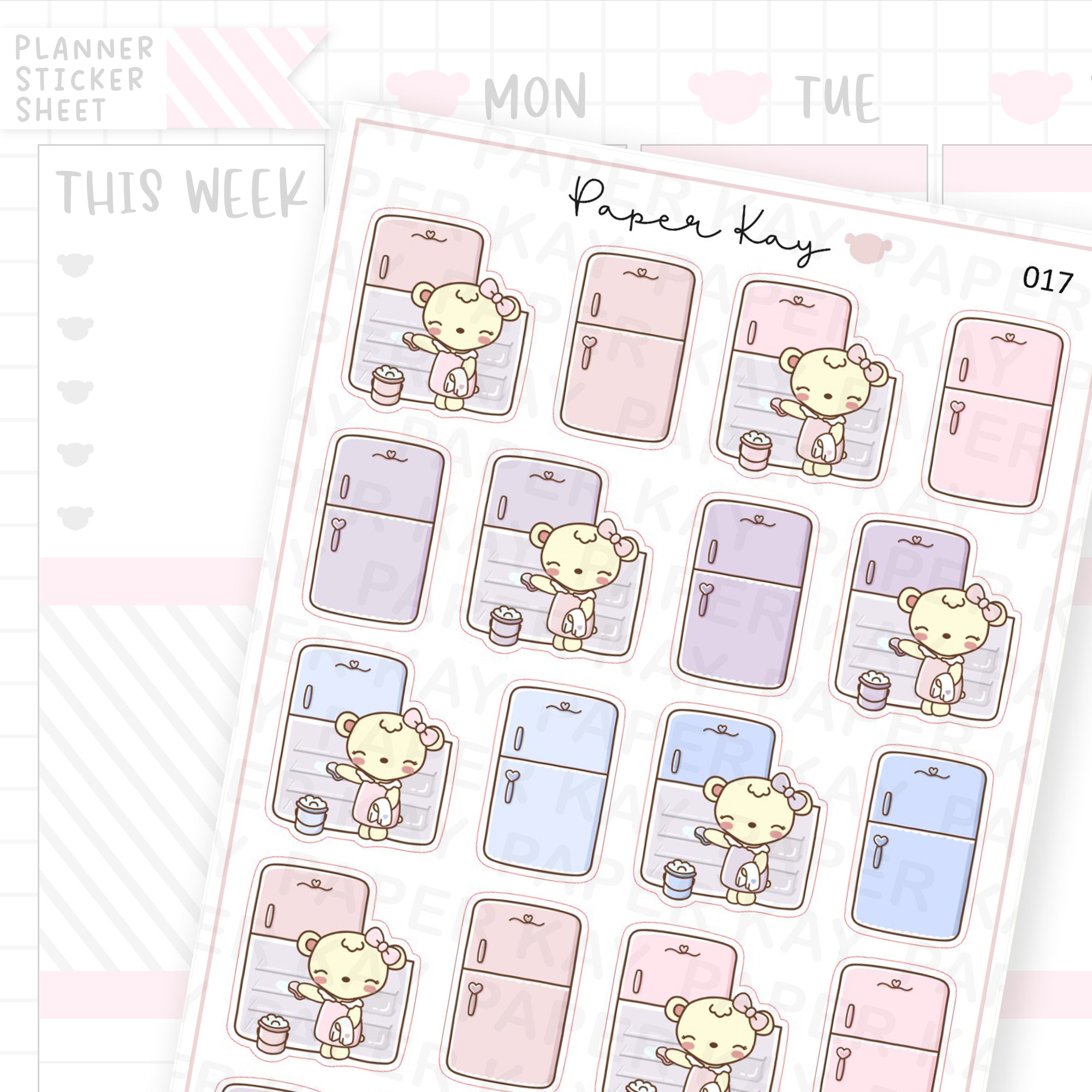 Fridge Sticker Sheet – Paper Kay