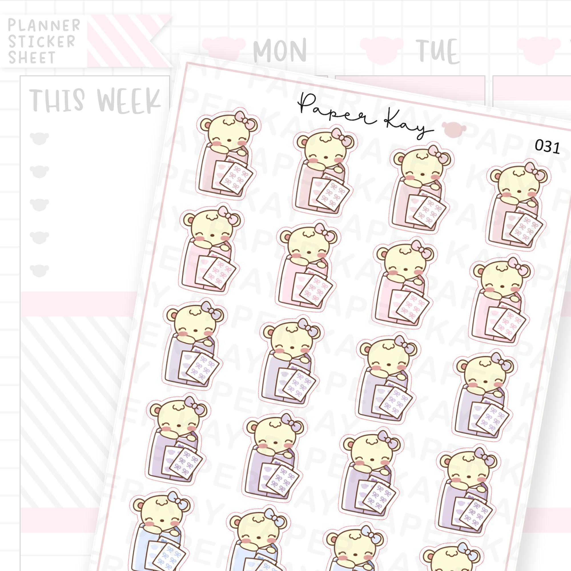 Sticker Mail Sticker Sheet – Paper Kay