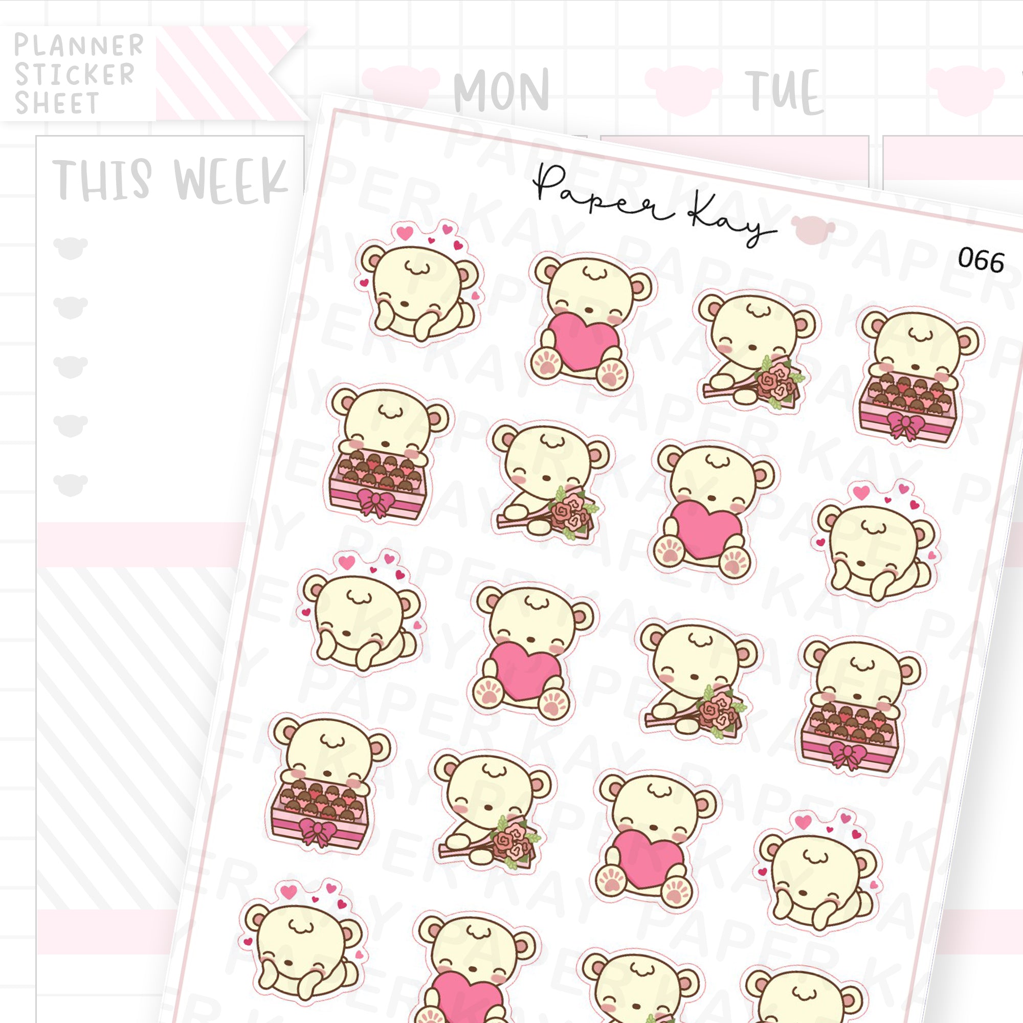 Valentine's Day Sticker Sheet – Paper Kay