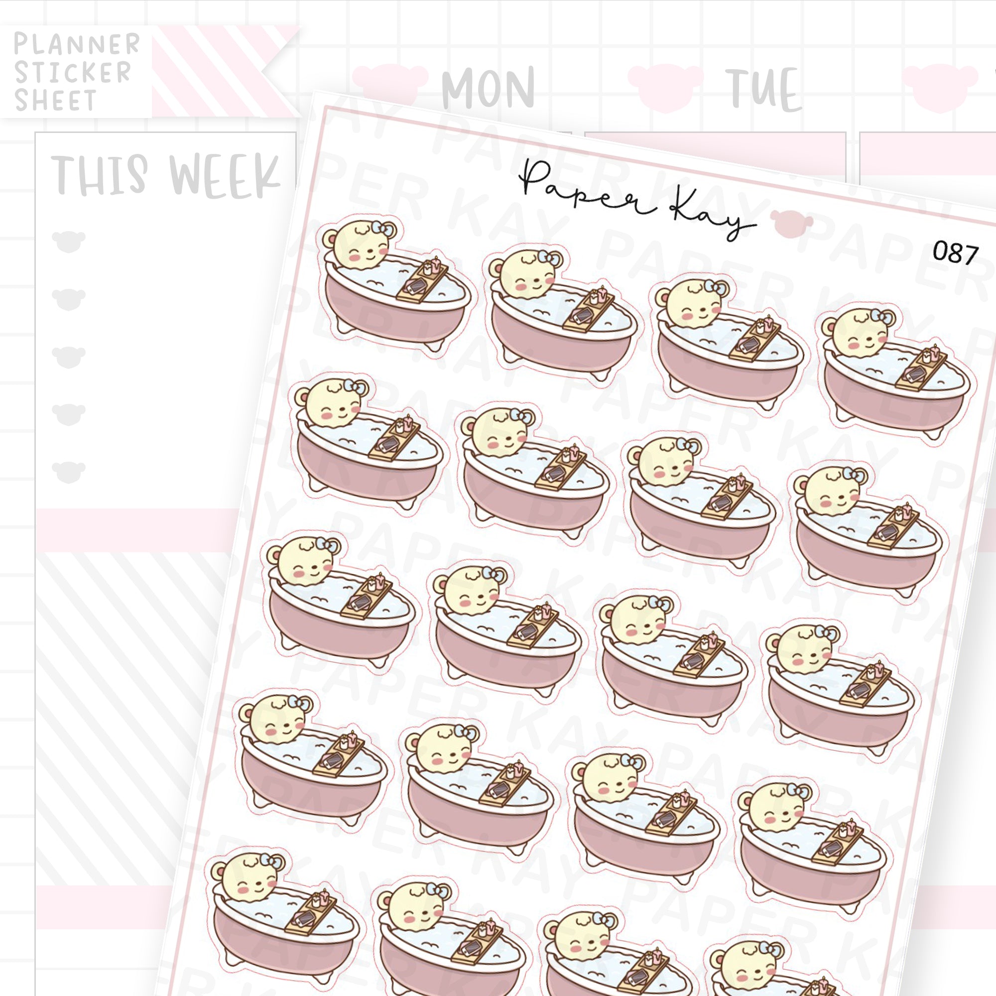 Bath Time Sticker Sheet – Paper Kay