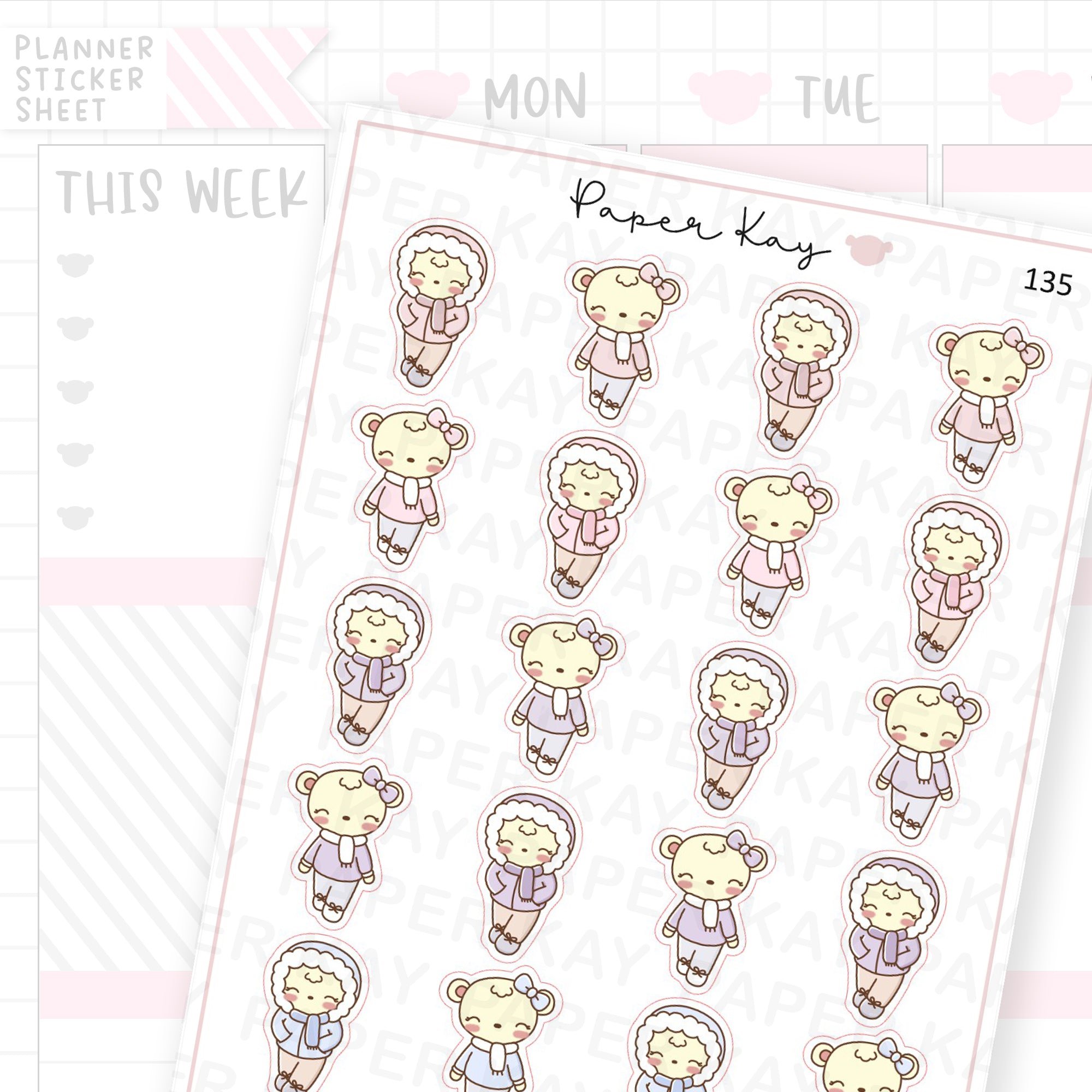 Winter Walk Sticker Sheet – Paper Kay