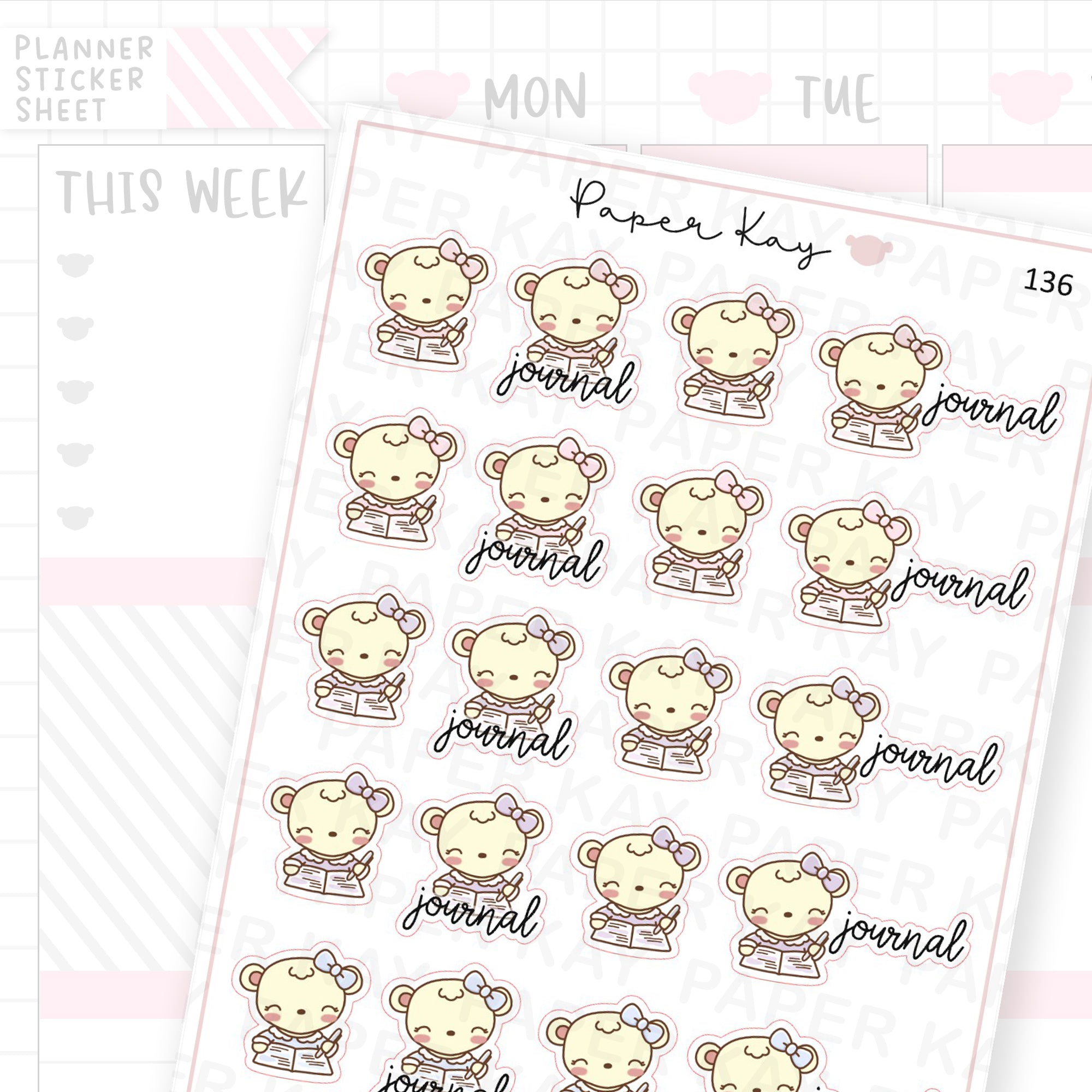 Journaling Sticker Sheet – Paper Kay