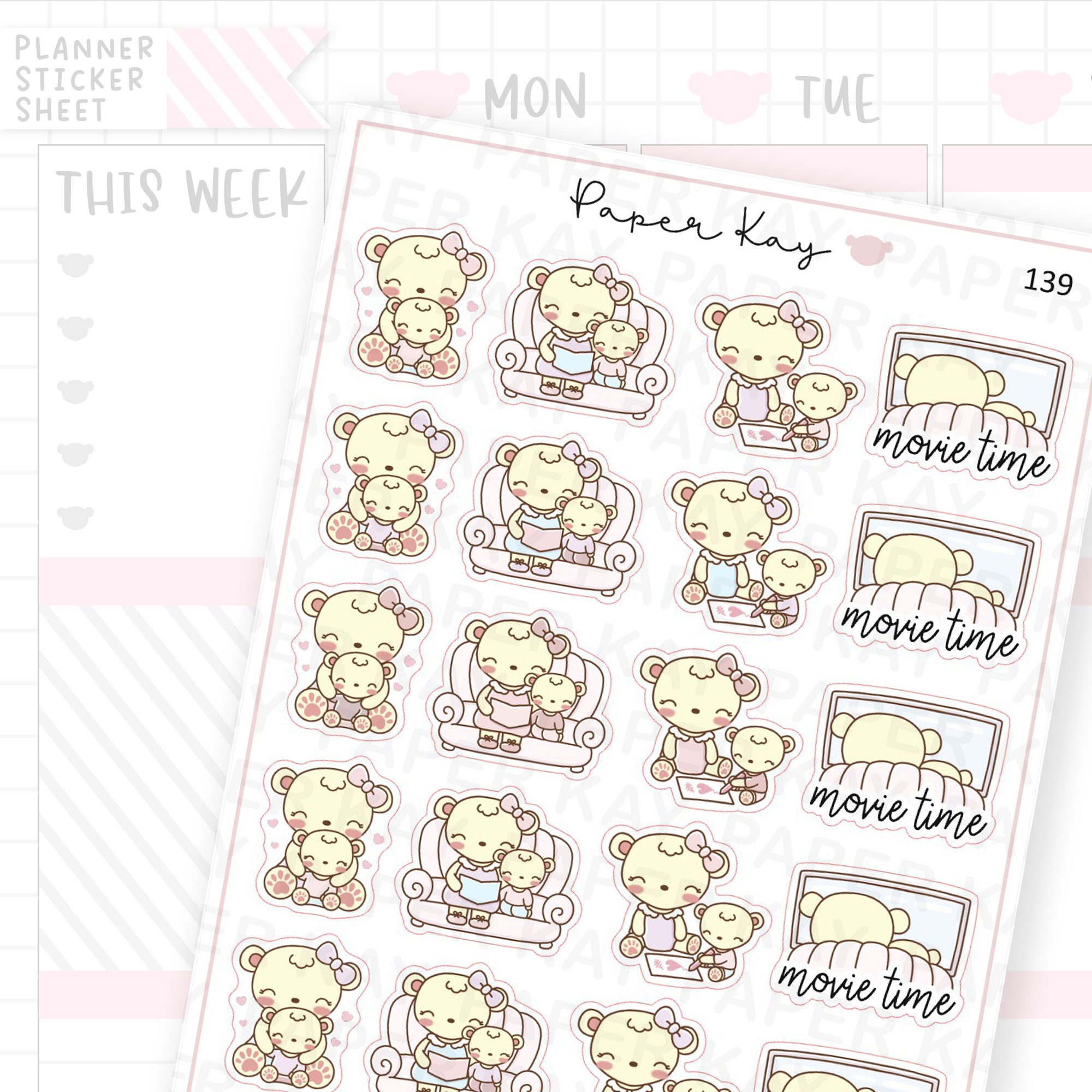 Mother + Child Quality Time Sticker Sheet – Paper Kay