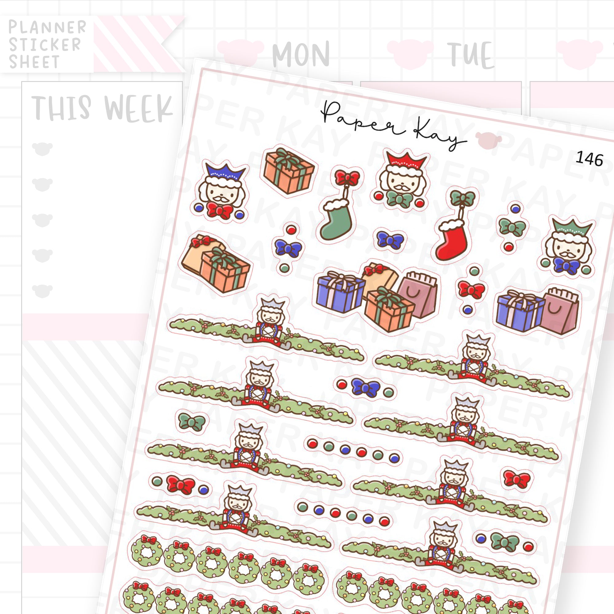Traditional Nutcracker Header Sticker Sheet – Paper Kay