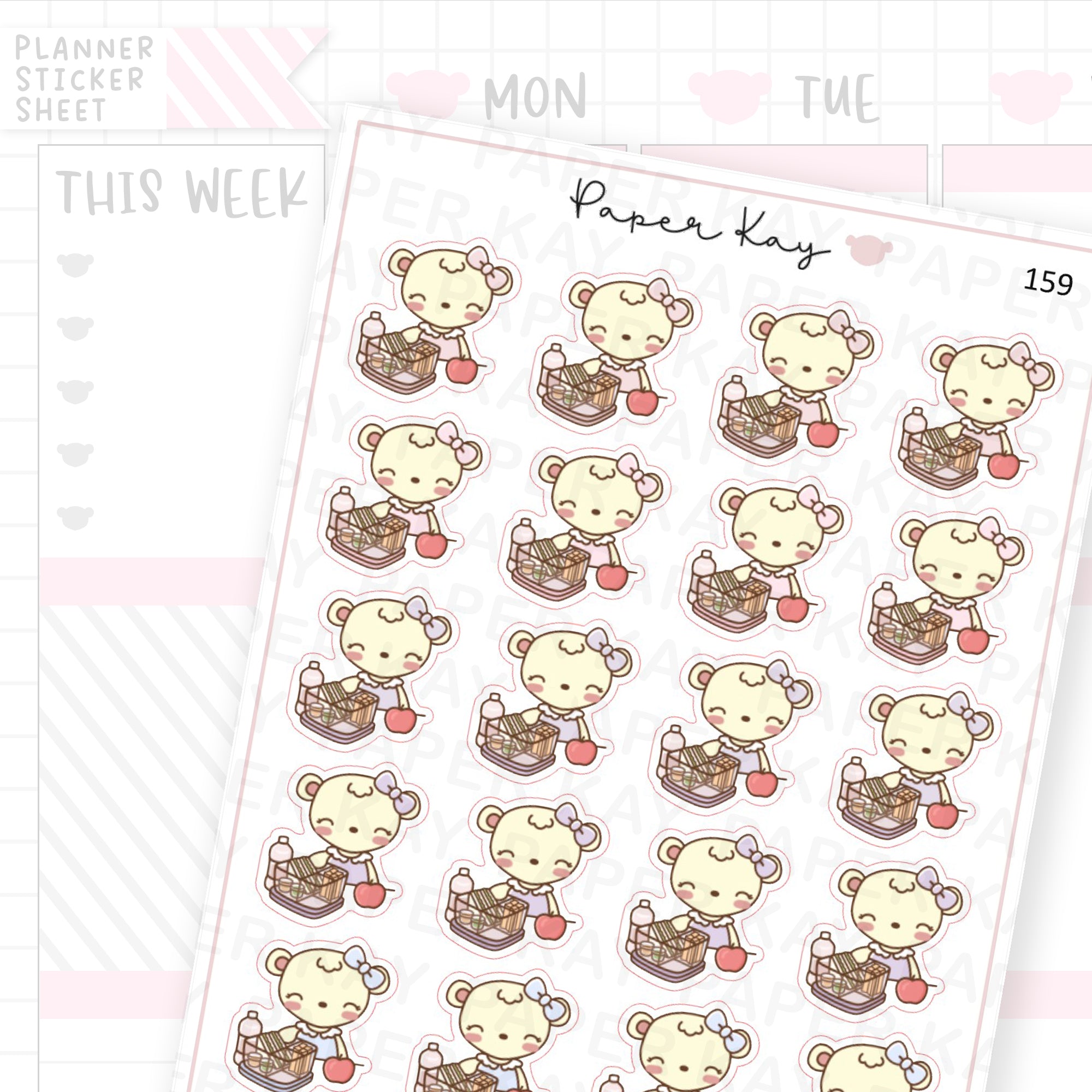 Packing Lunch Sticker Sheet – Paper Kay