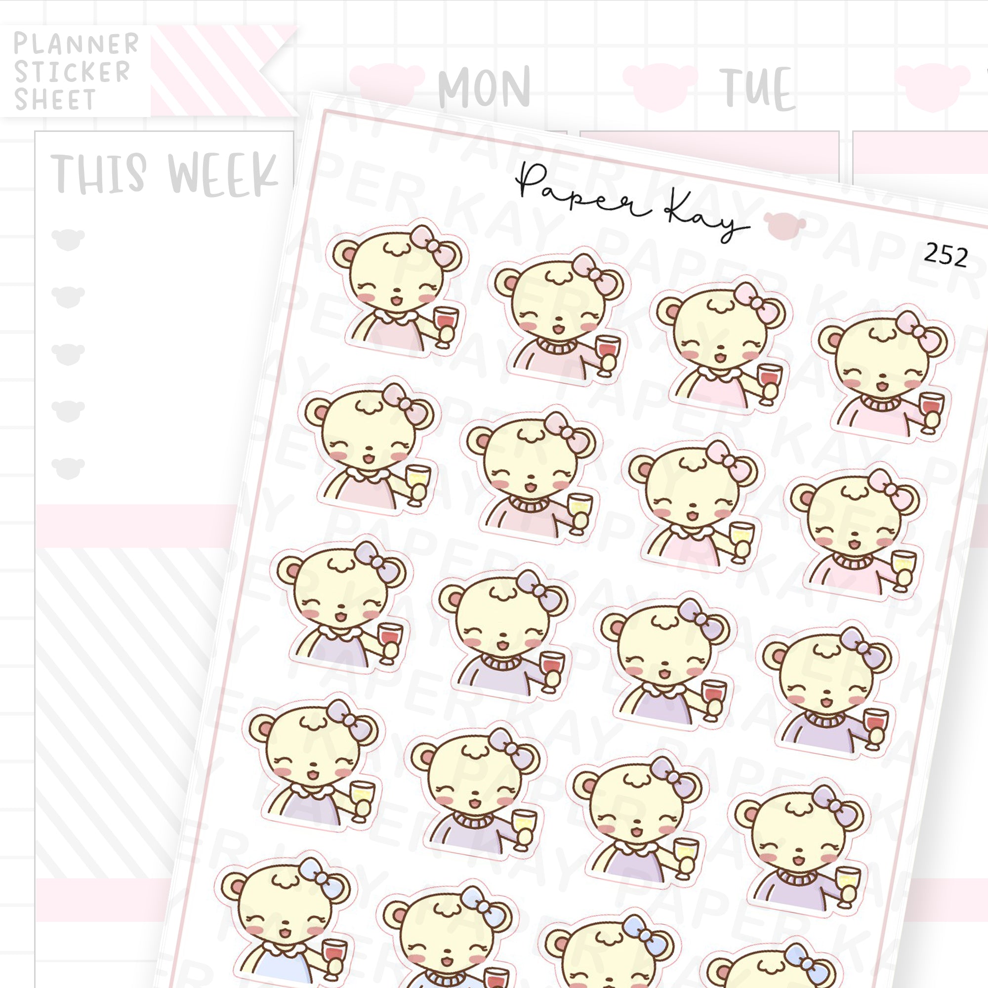 Wine Sticker Sheet – Paper Kay