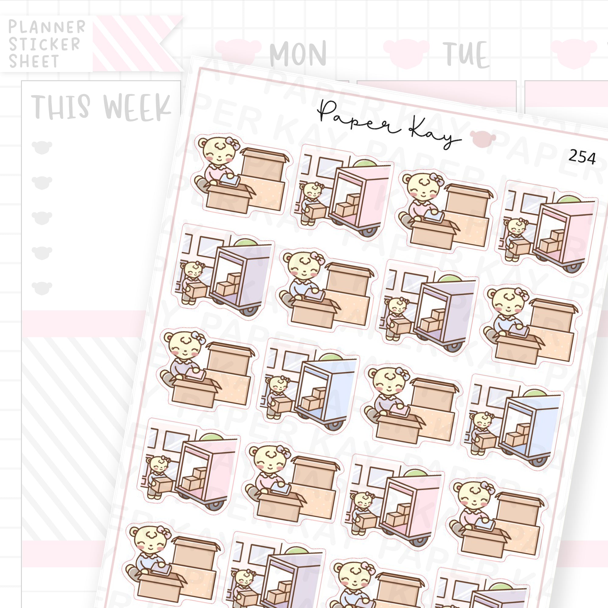 Moving House Sticker Sheet – Paper Kay