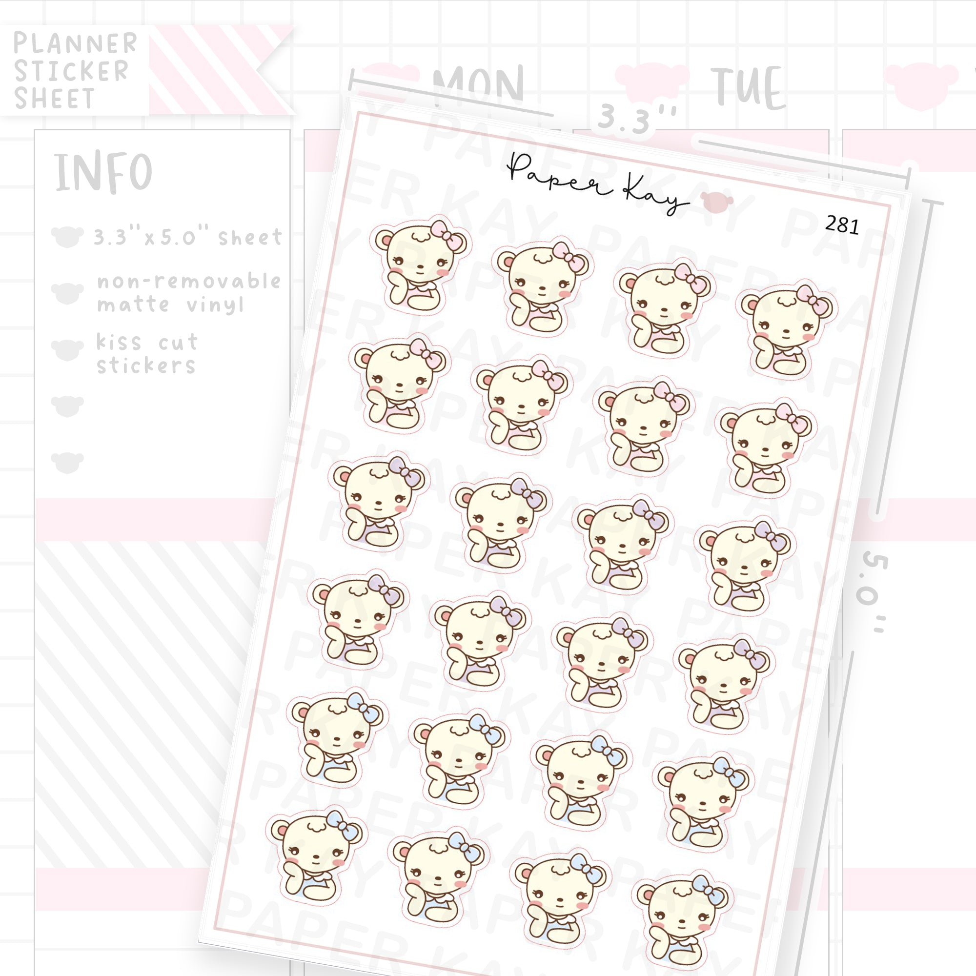 Bored Sticker Sheet – Paper Kay
