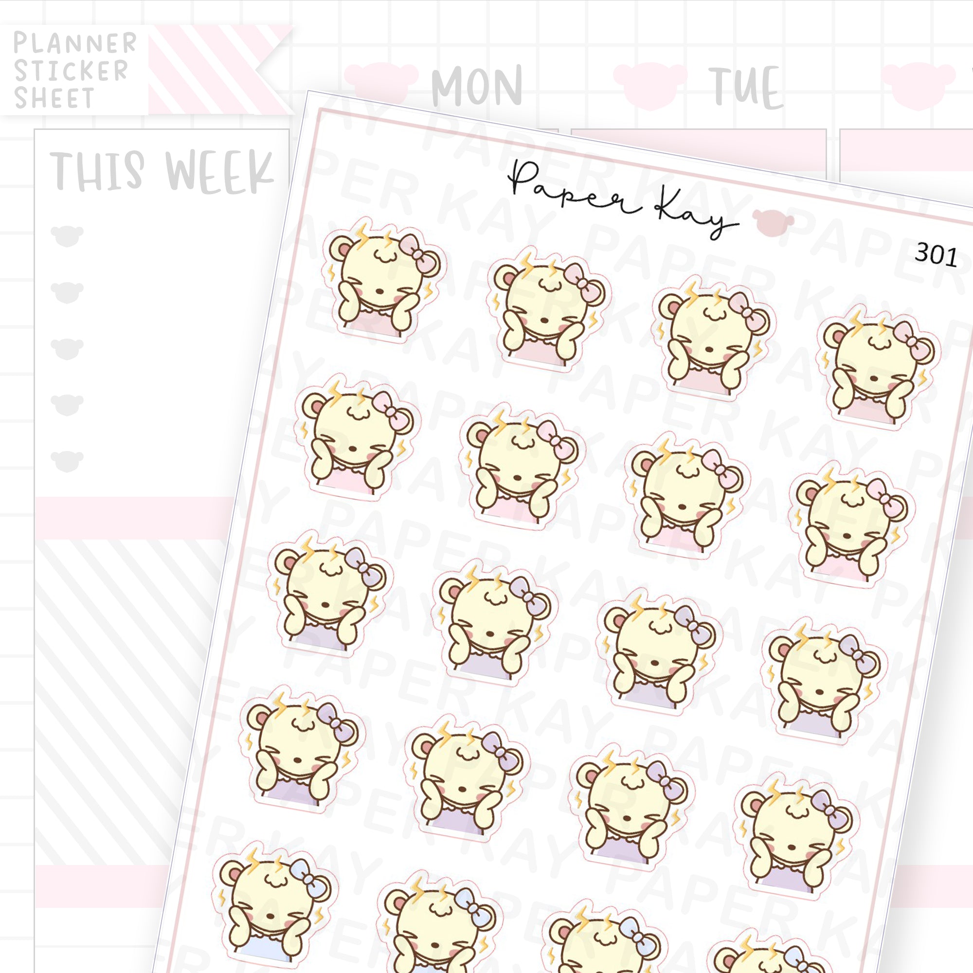 Headache Sticker Sheet – Paper Kay