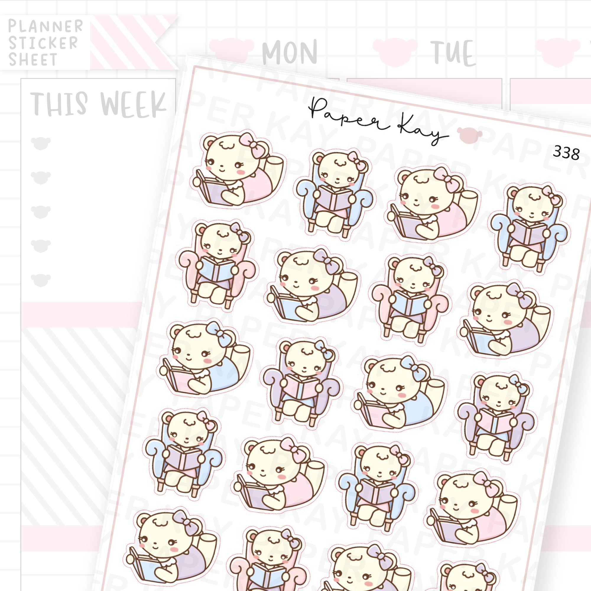 Reading Sticker Sheet – Paper Kay