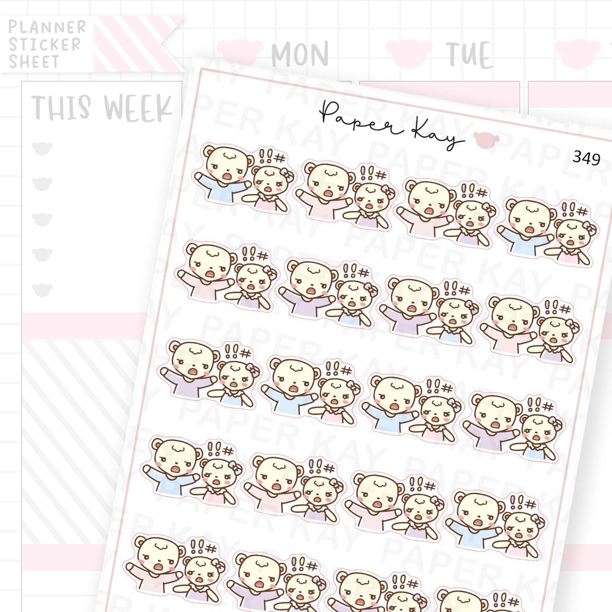 Couple Arguing Sticker Sheet – Paper Kay