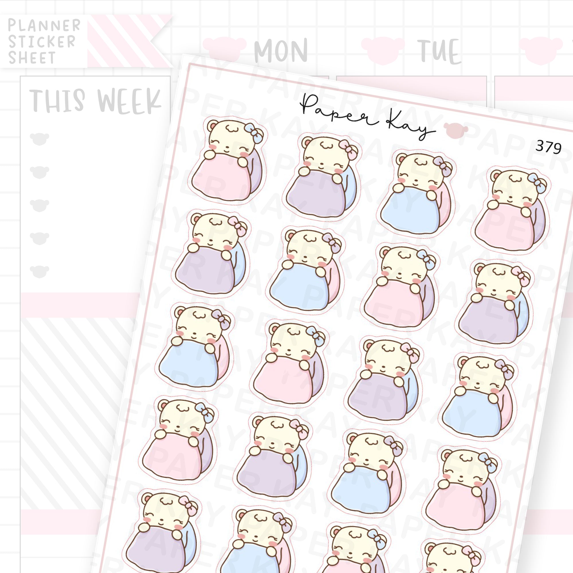 Cosy Blanket Sticker Sheet – Paper Kay