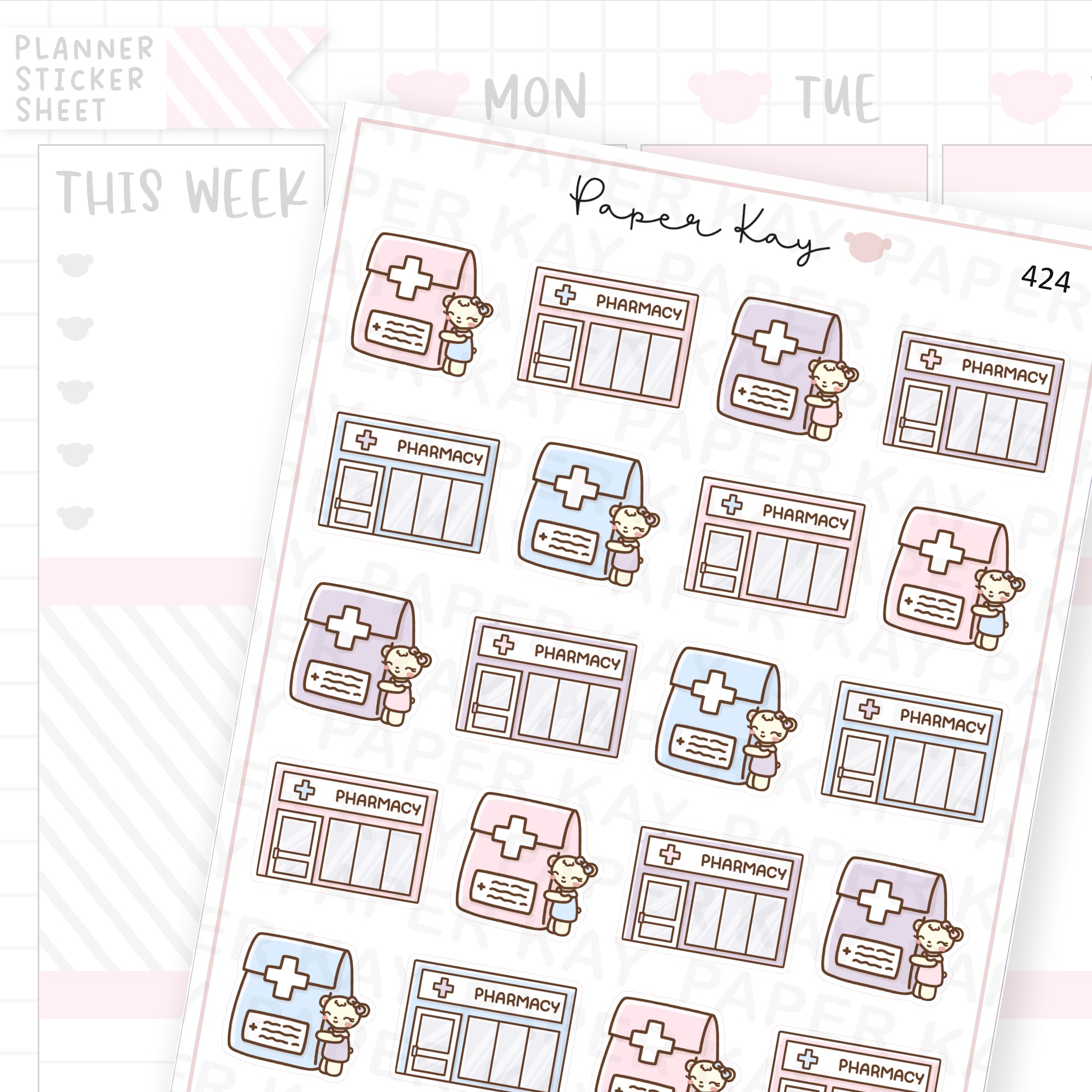 Pharmacy Sticker Sheet – Paper Kay