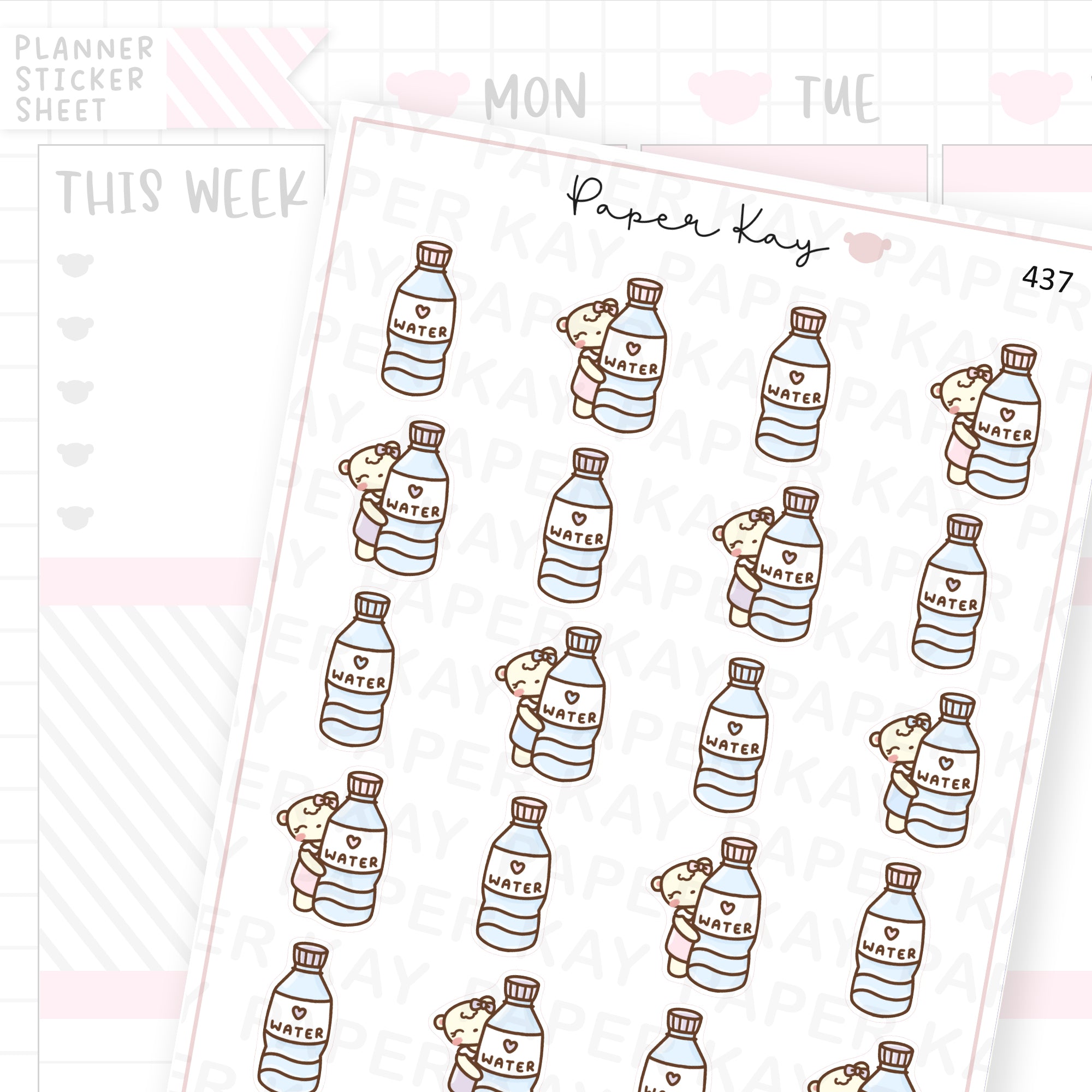 Water Bottle Sticker Sheet – Paper Kay