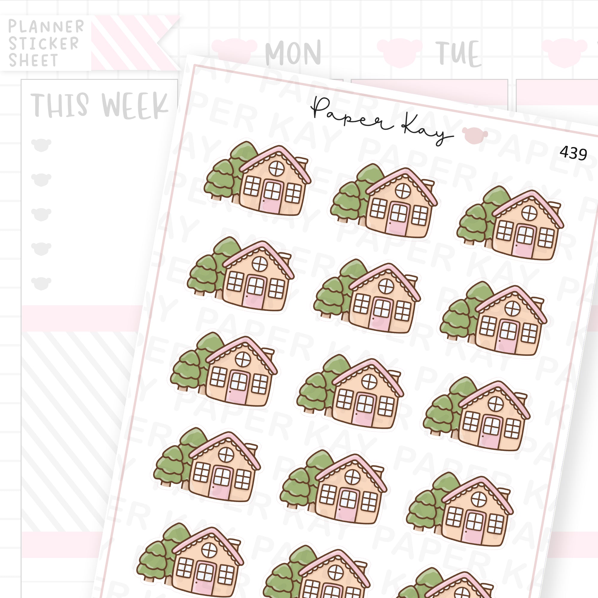 Home Sticker Sheet – Paper Kay