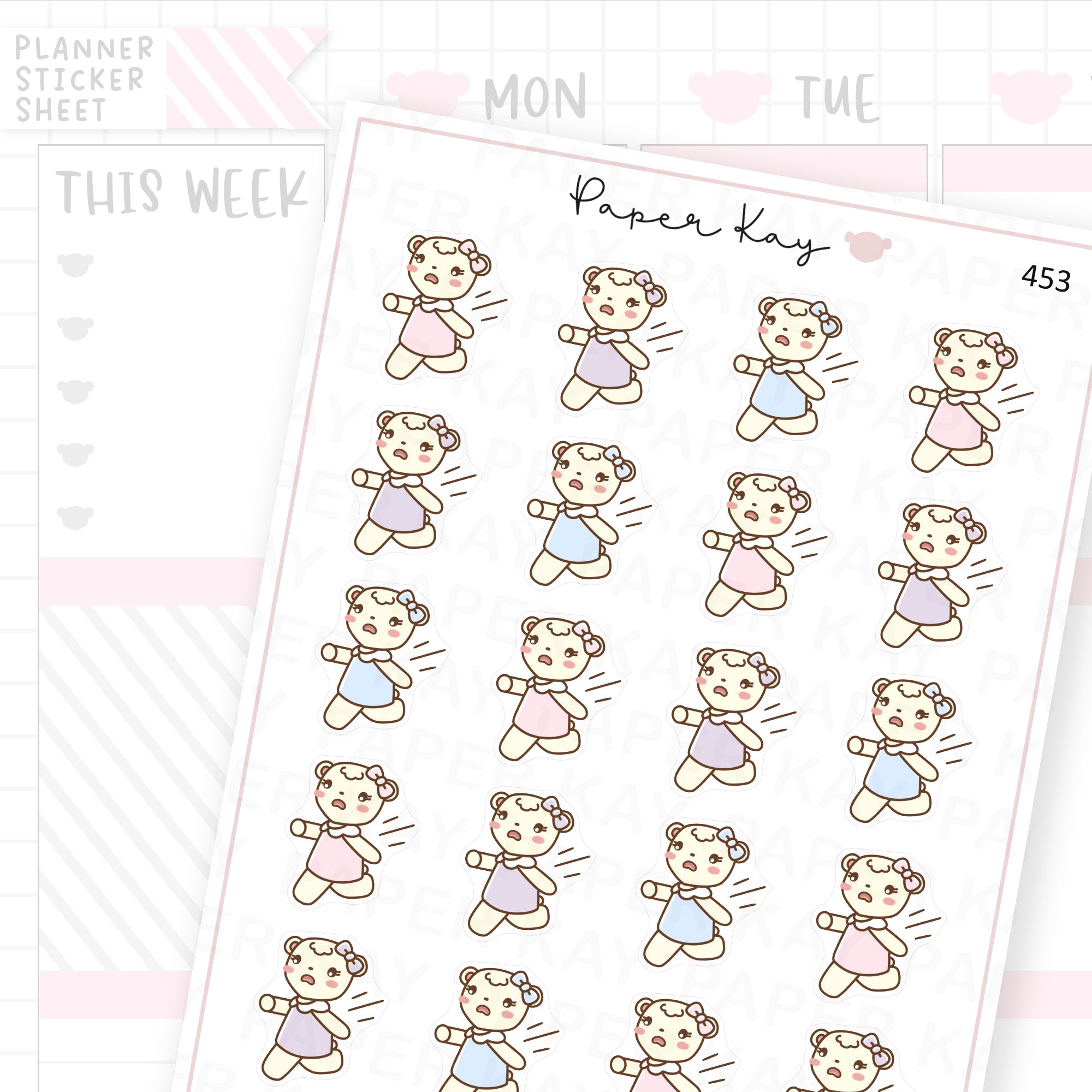 Running Late Sticker Sheet – Paper Kay