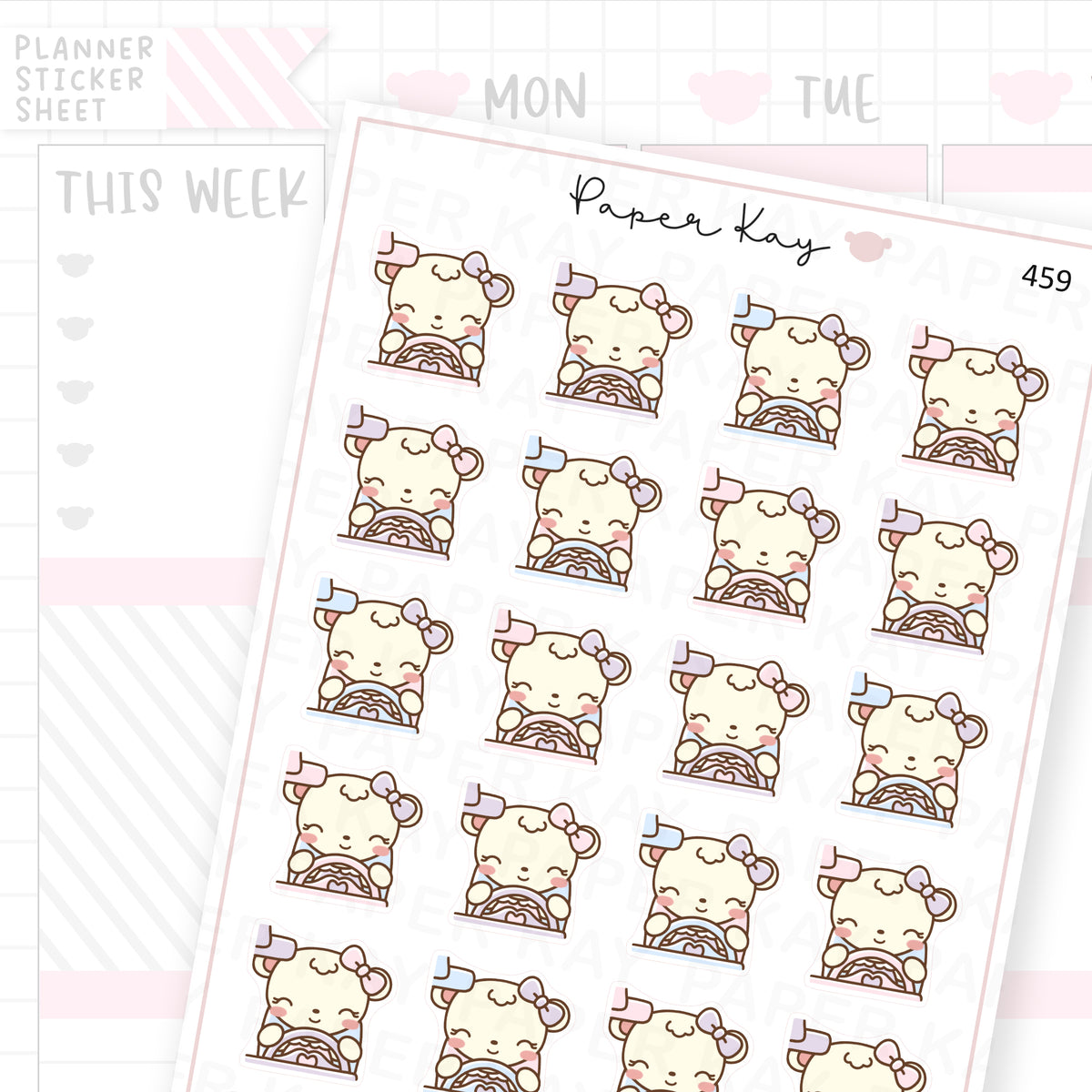 Driving Sticker Sheet – Paper Kay