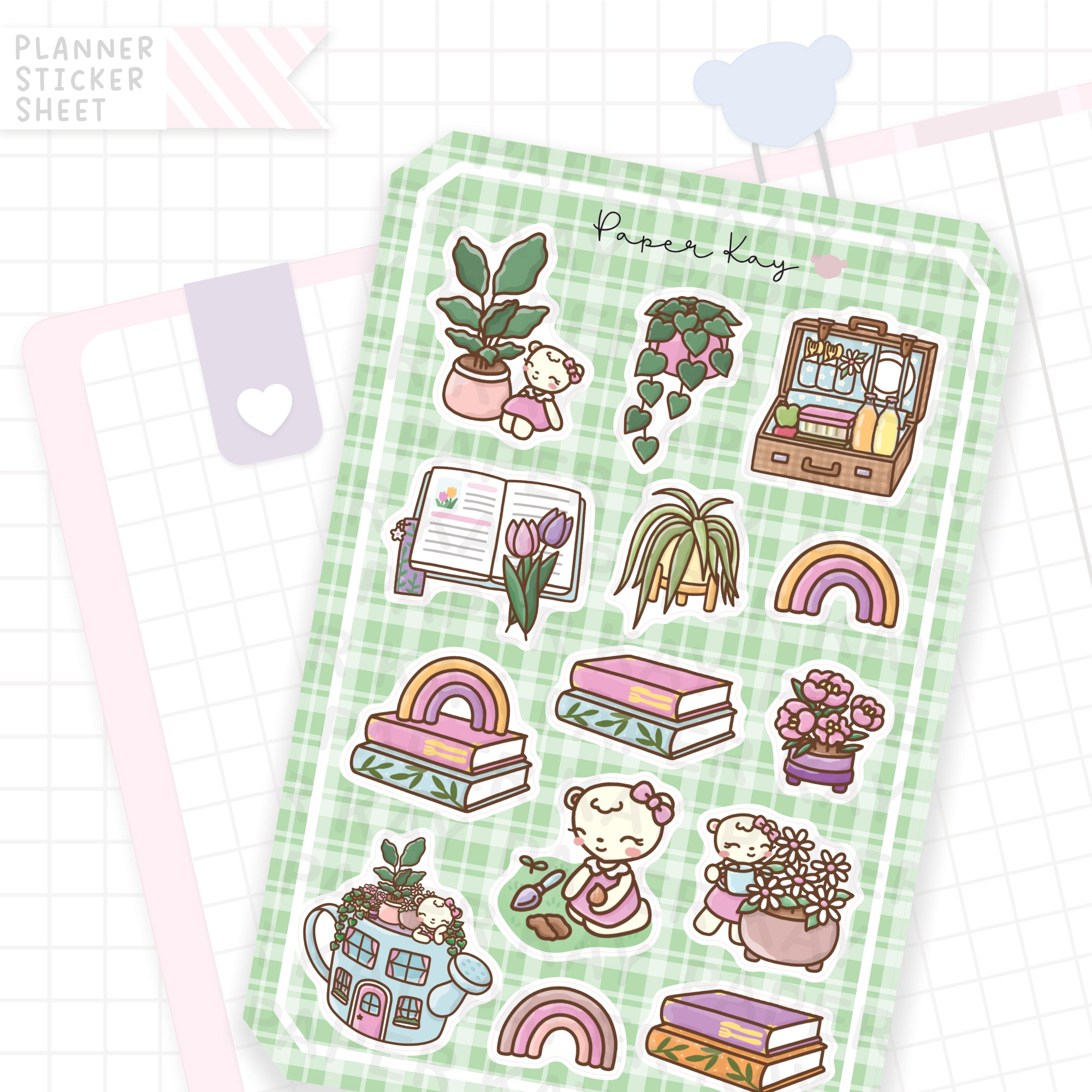 Greener Living Deco Bujo Deco Stickers – Paper Kay