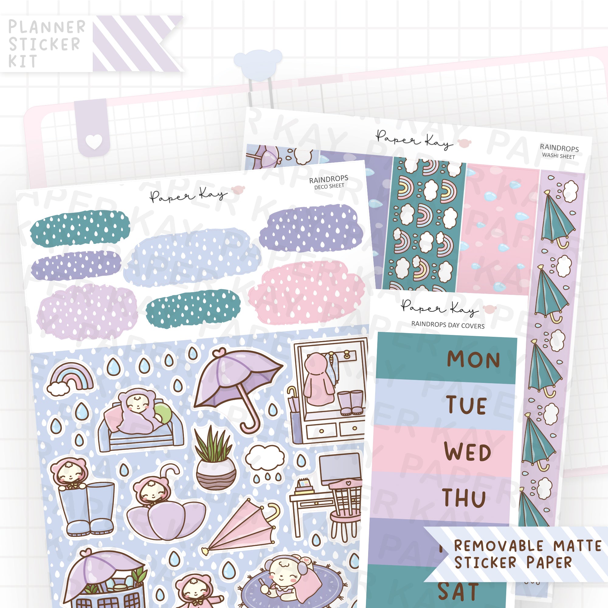 Raindrops Journaling Kit – Paper Kay