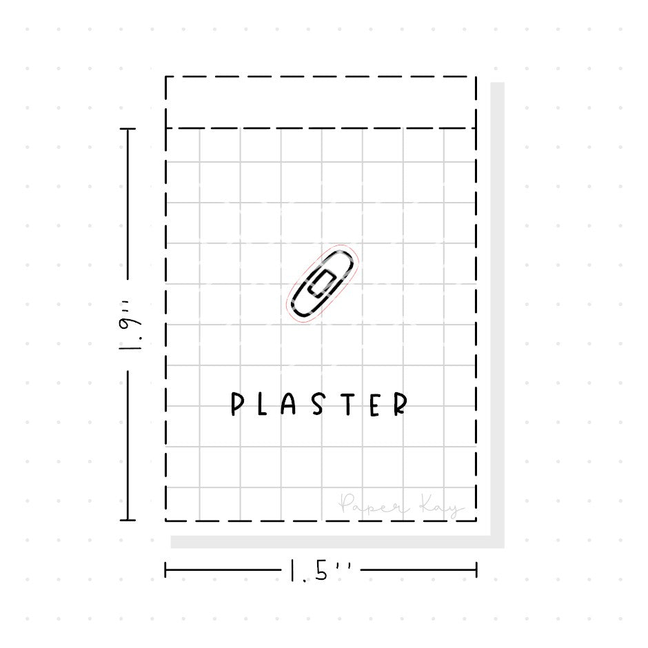 (PM190) Plaster - Tiny Minimal Icon Stickers – Paper Kay